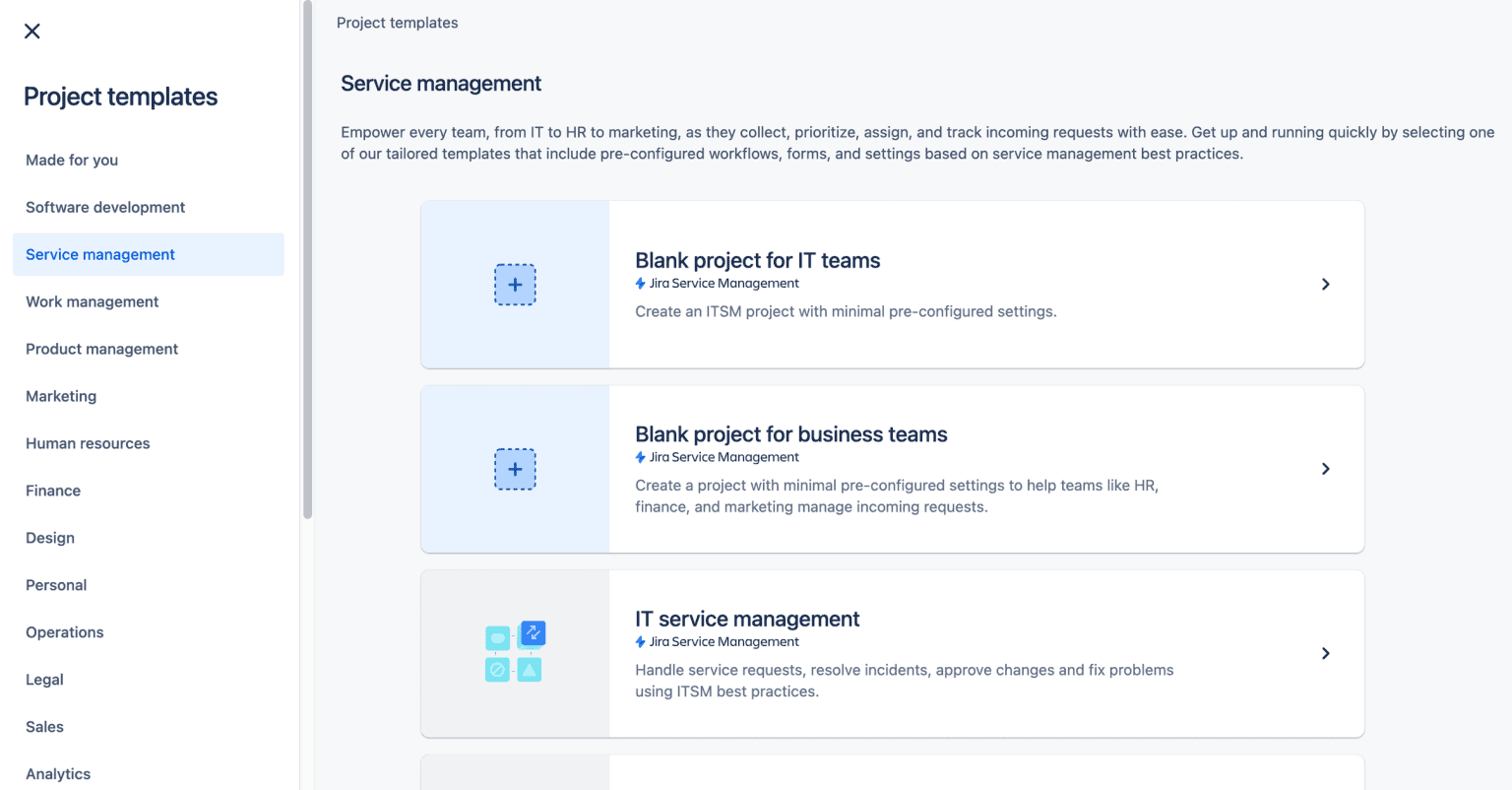 How to enhance project management with project template in Jira?