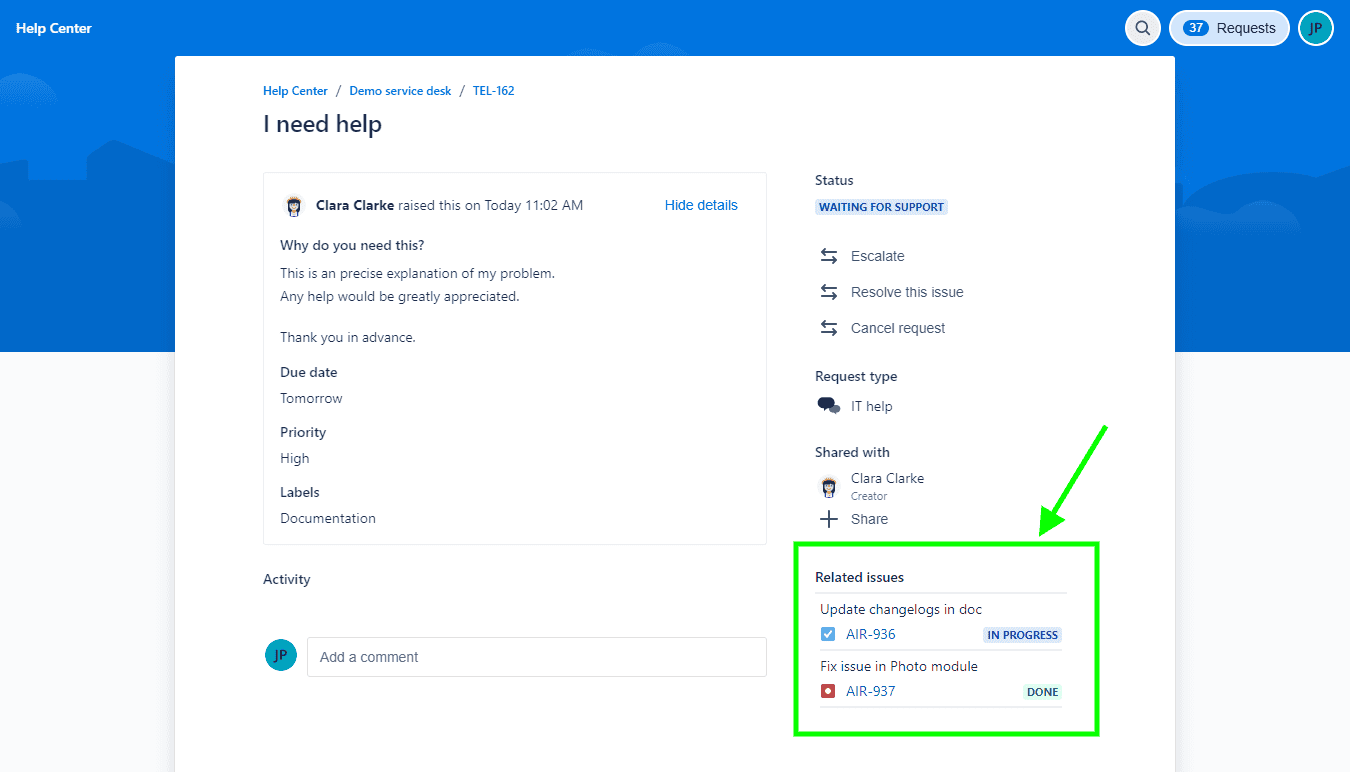 How to create Jira linked issues: a step-by-step guide - Elements
